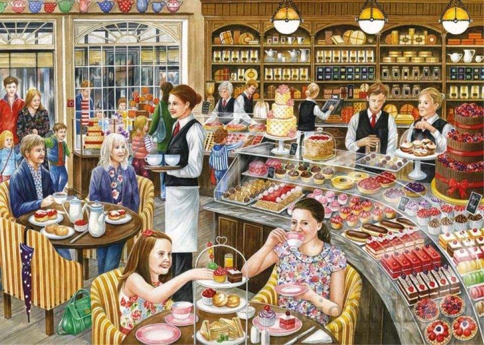 Solve Afternoon Tea jigsaw puzzle online with 150 pieces