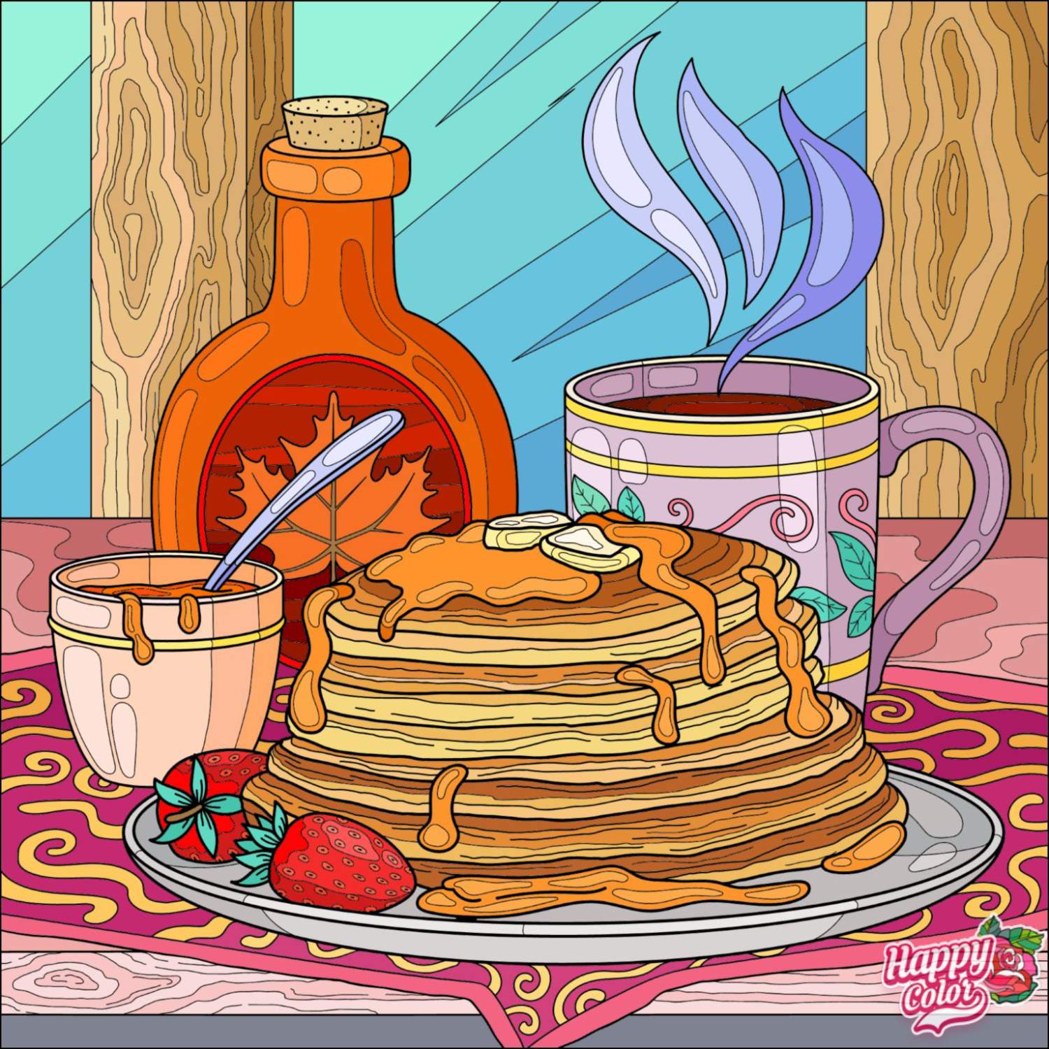 Solve PUZZLE - Pancake Breakfast jigsaw puzzle online with 196 pieces