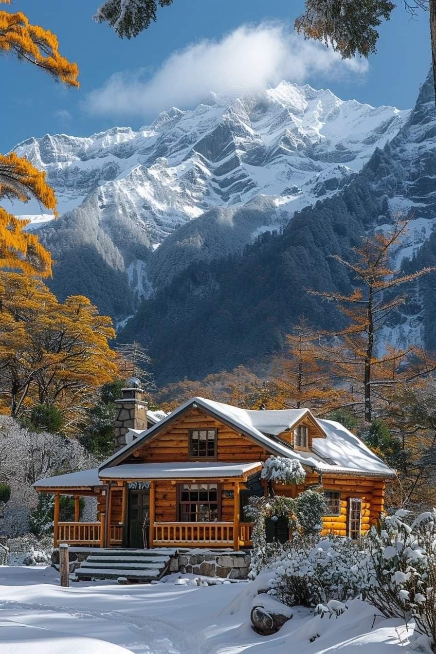Solve in the snow jigsaw puzzle online with 54 pieces