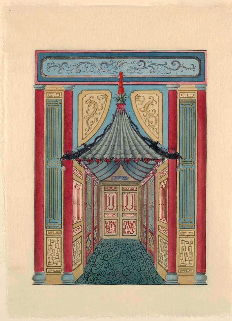 Solve Passageway with Canopy, Frederick Crace (1779 – 1859),English ...