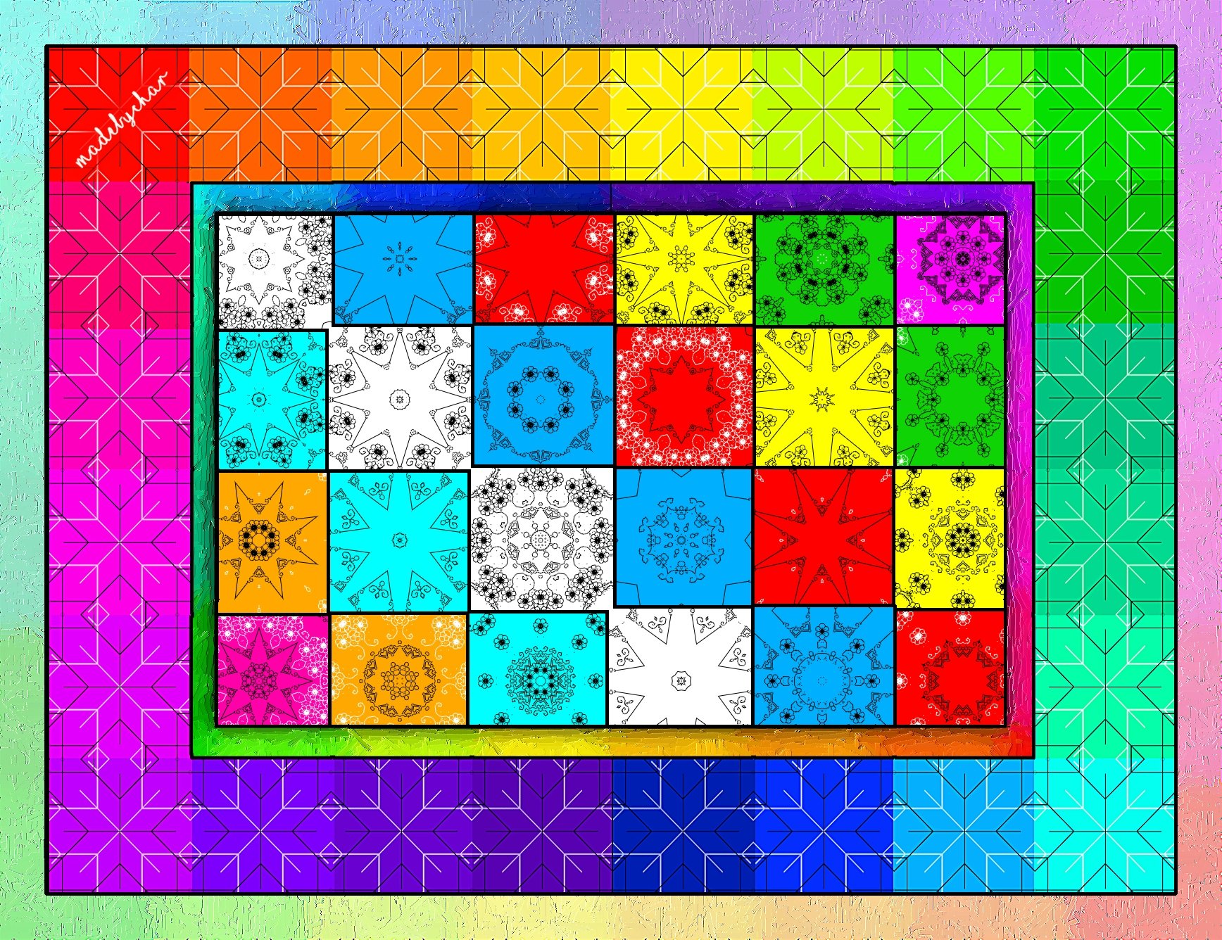 Solve Symmetric Friday... jigsaw puzzle online with 192 pieces