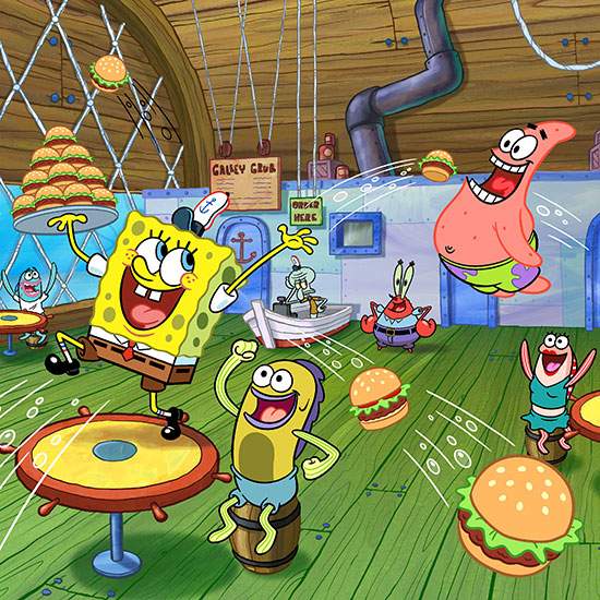 Solve #046 SpongeBob SquarePants jigsaw puzzle online with 81 pieces