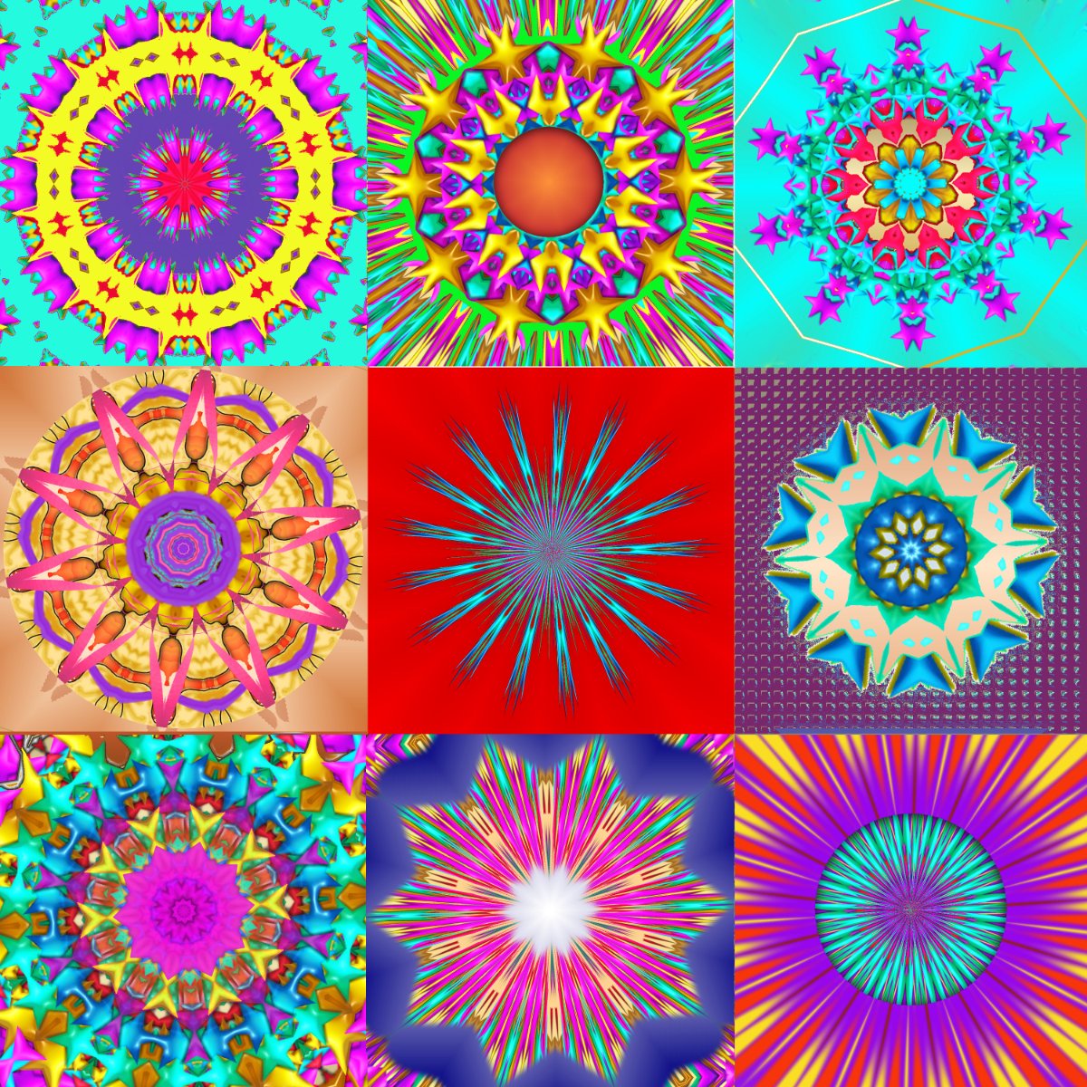 Solve KALEIDO SET jigsaw puzzle online with 36 pieces