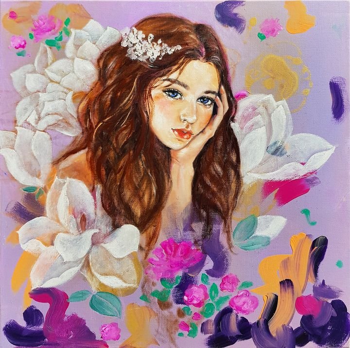 Solve Eury Kim Artwork - 'Secret Garden' jigsaw puzzle online with 49 ...