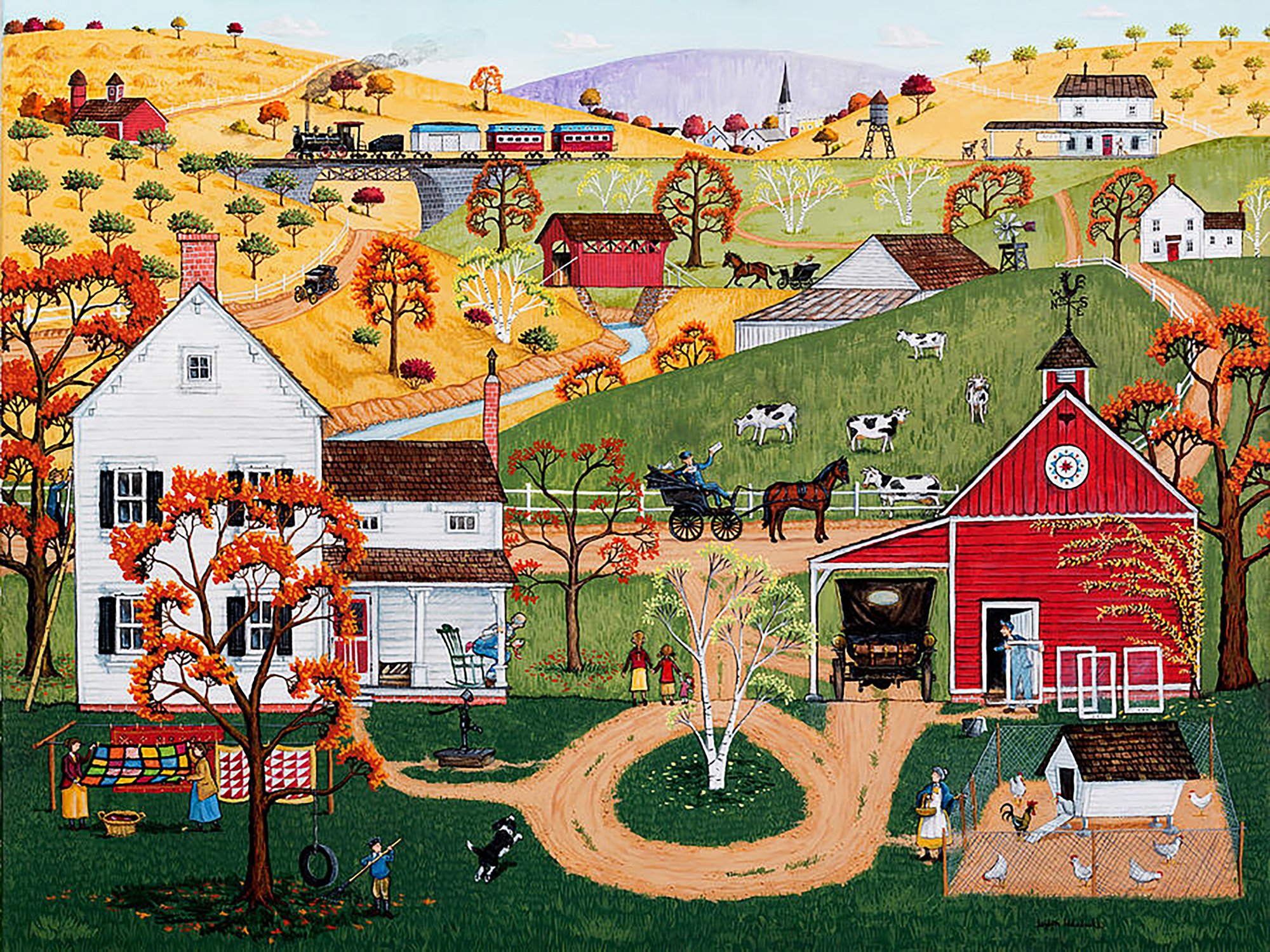 Solve Fall Mail Call jigsaw puzzle online with 352 pieces