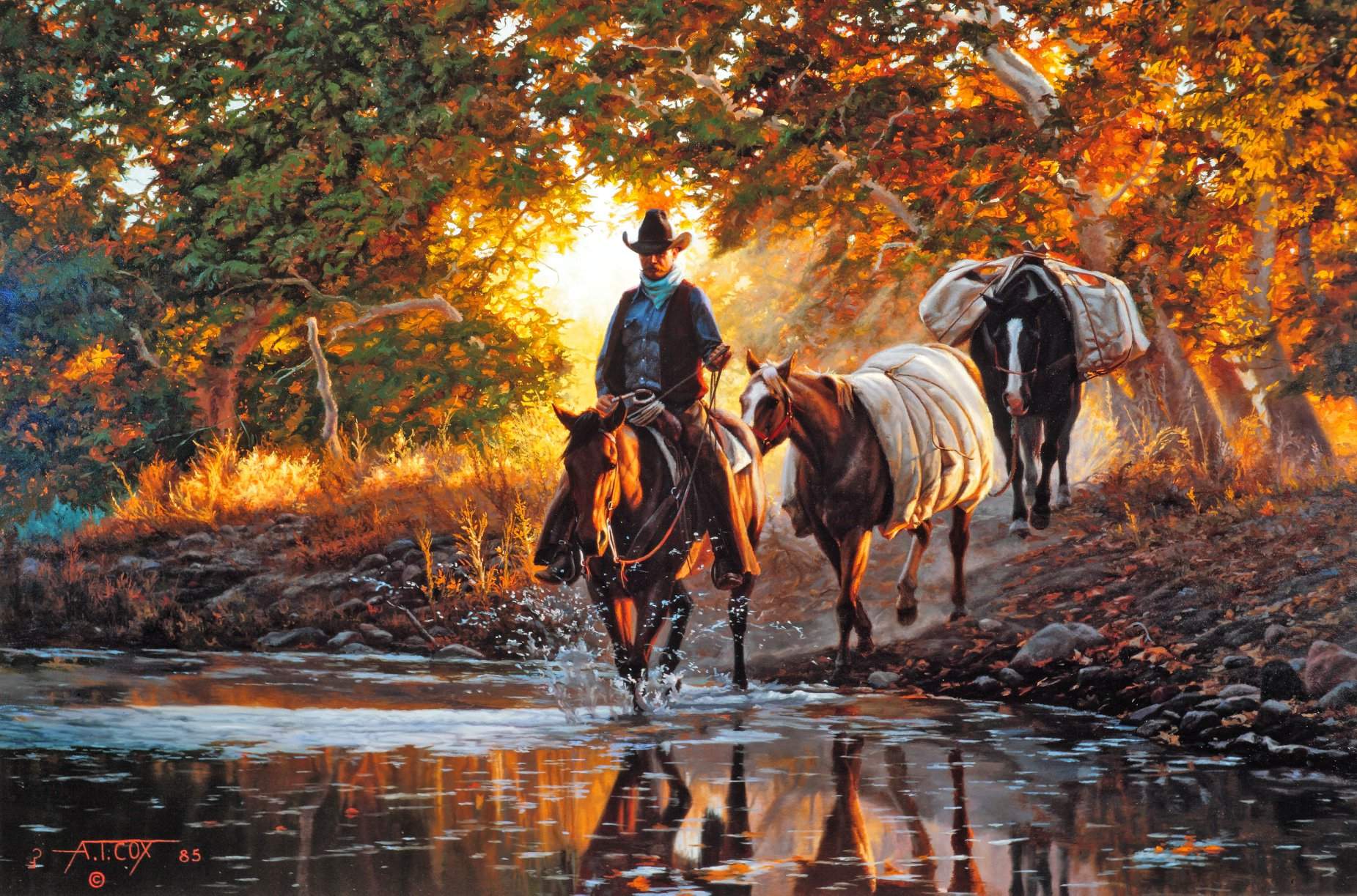 Solve "The Last Crossing" Tim Cox jigsaw puzzle online with 330 pieces