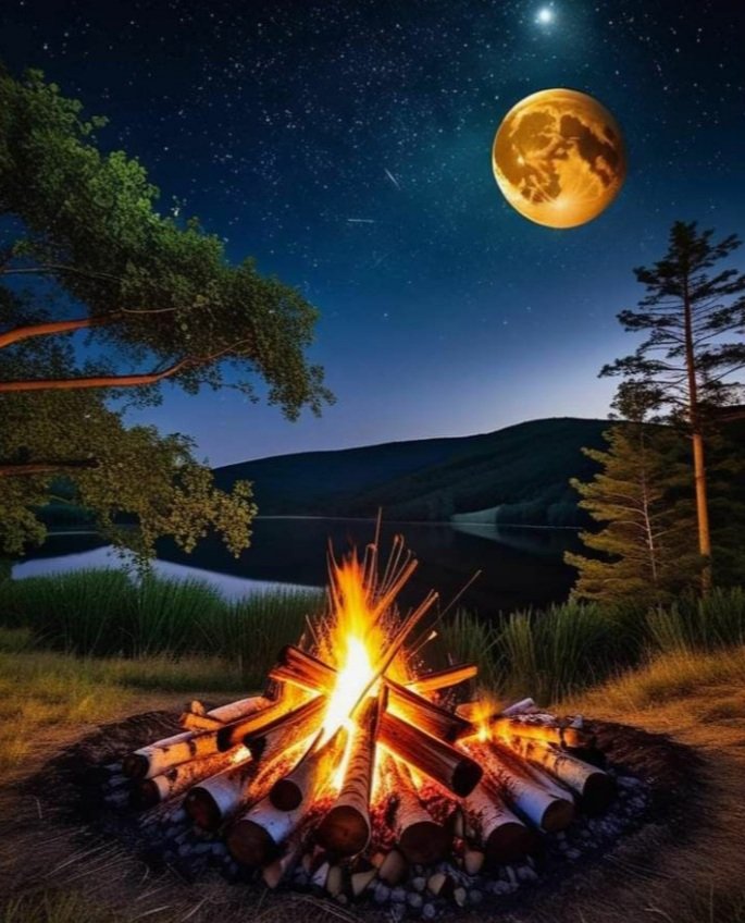Solve houtvuur jigsaw puzzle online with 168 pieces