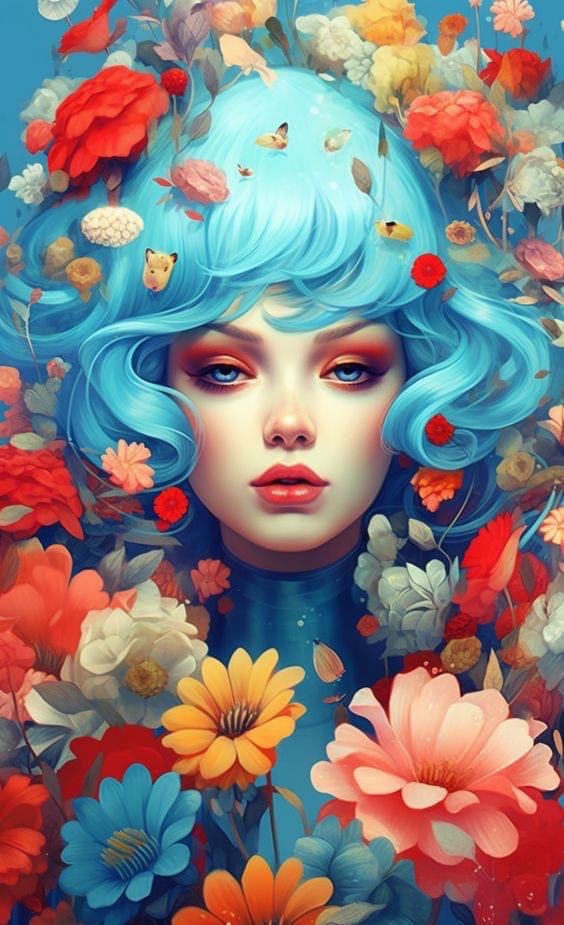 Solve FLOWER POWER jigsaw puzzle online with 150 pieces