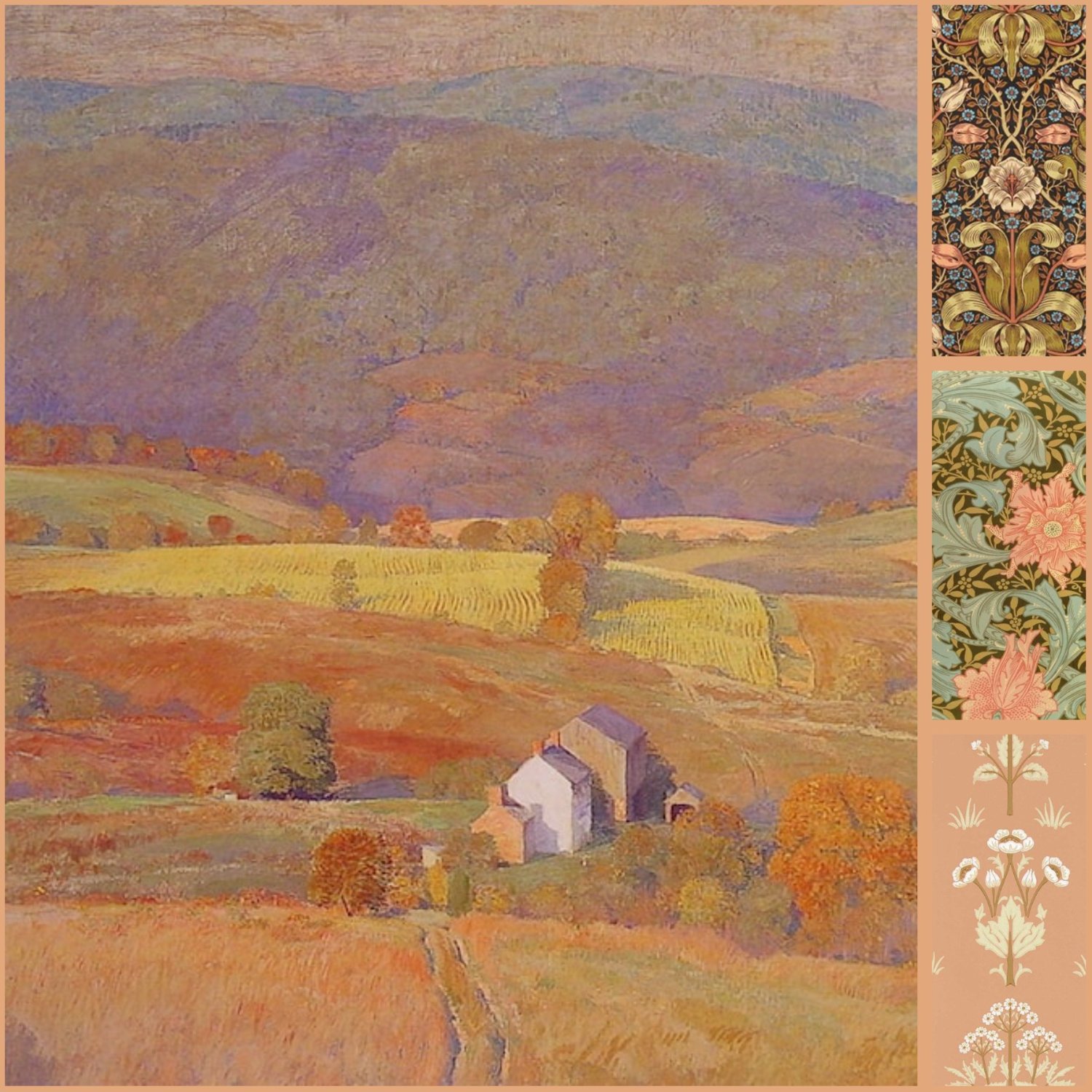 Solve CORN by Daniel Garber with Wm Morris prints: Spring thicket ...
