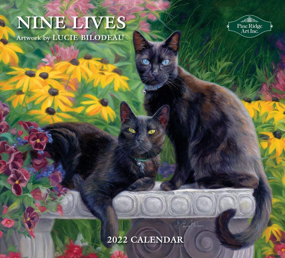 Solve Pine Ridge Art Inc 2022 Wall Calendar Nine Lives jigsaw puzzle ...