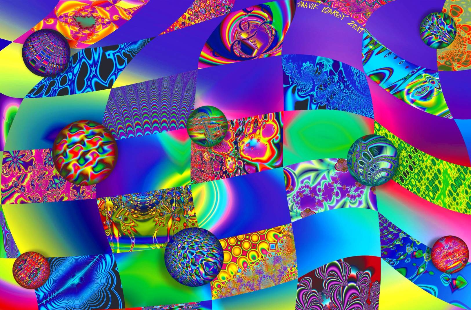 Solve 09282022 Fractal Bits Medium Jigsaw Puzzle Online With 117 Pieces