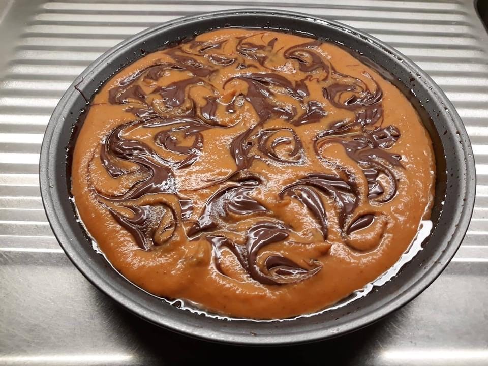 Solve Nutella pumpkin pie jigsaw puzzle online with 35 pieces