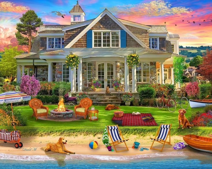 Solve Water's Edge jigsaw puzzle online with 63 pieces