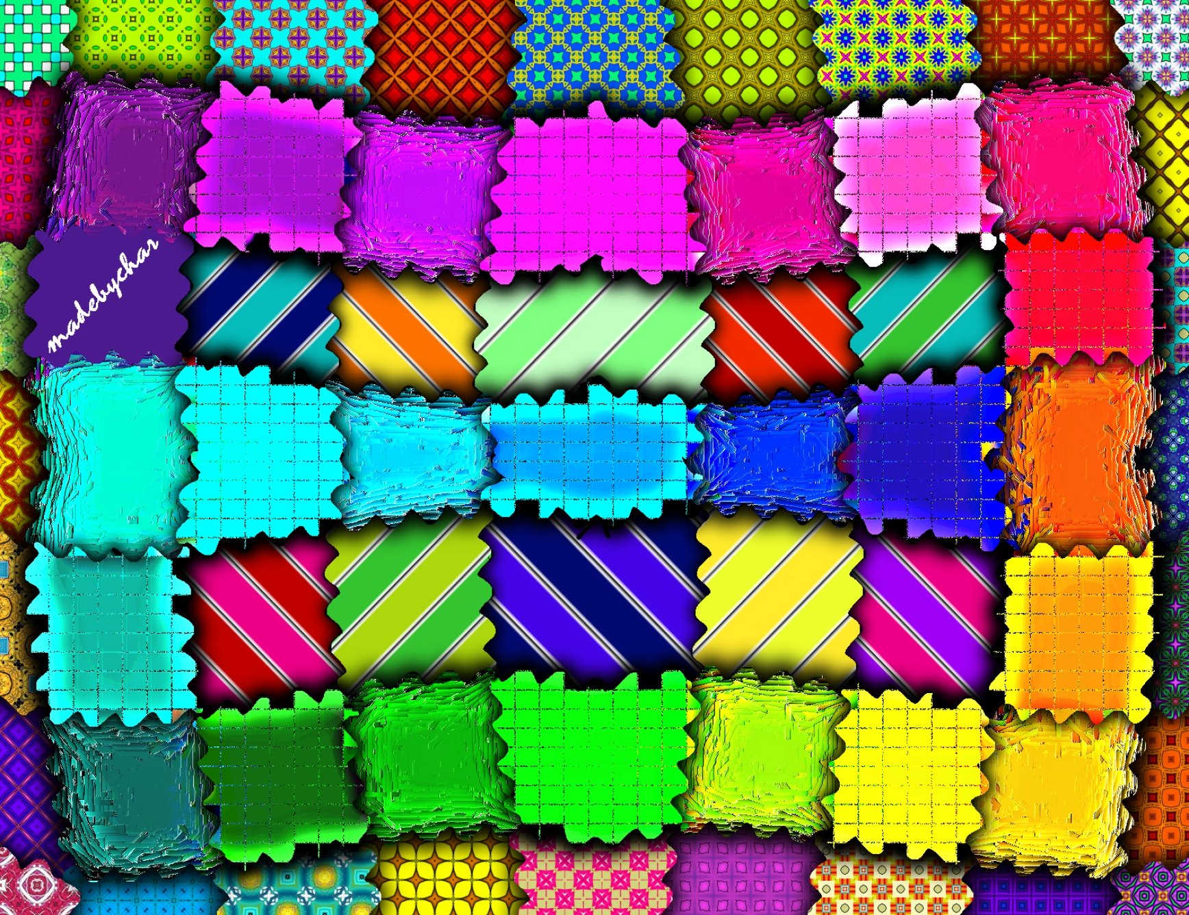 Solve Wavy Squares... jigsaw puzzle online with 252 pieces