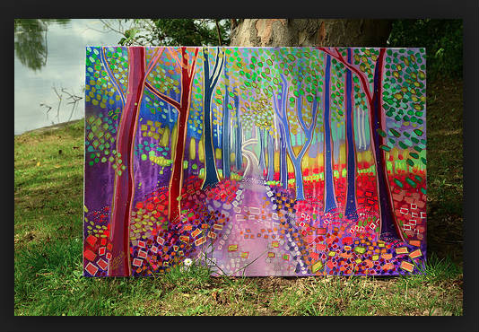 Solve Photo of one of Emily Garces' paintings jigsaw puzzle online with ...