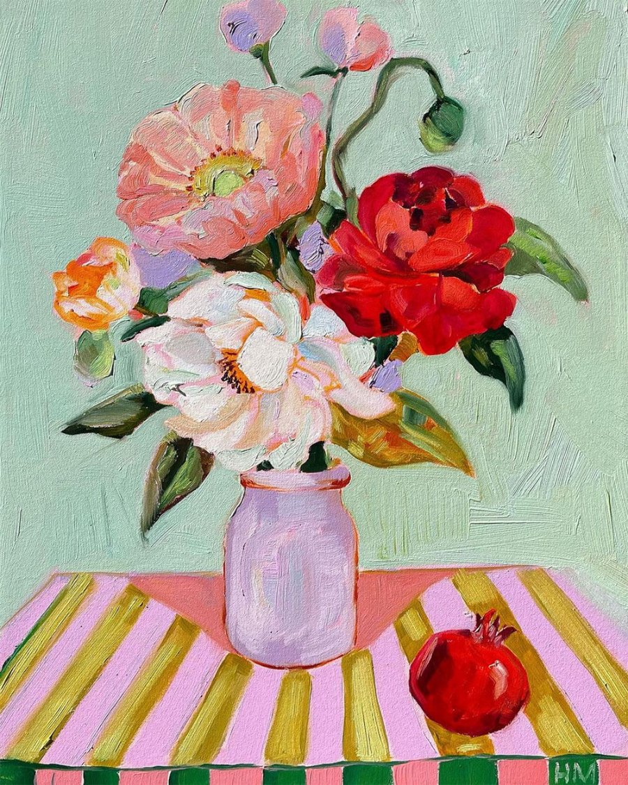 Jigsaw Puzzle | 12 pieces | Helen McCullagh Australian painter "Roses ...
