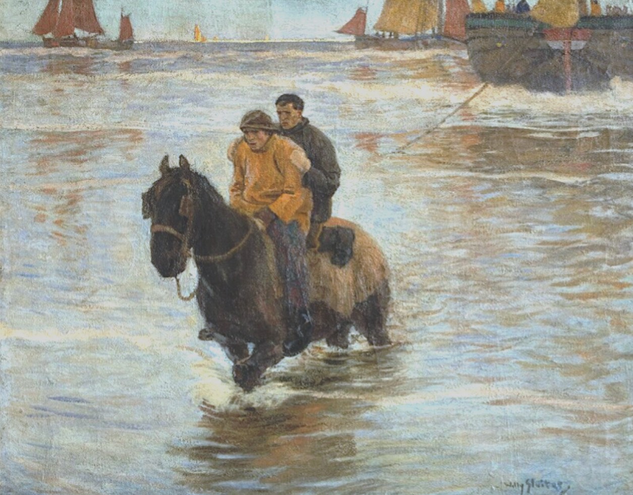 Jigsaw Puzzle | 63 pieces | Willy Sluiter (Dutch, 1873–1949), Picking ...