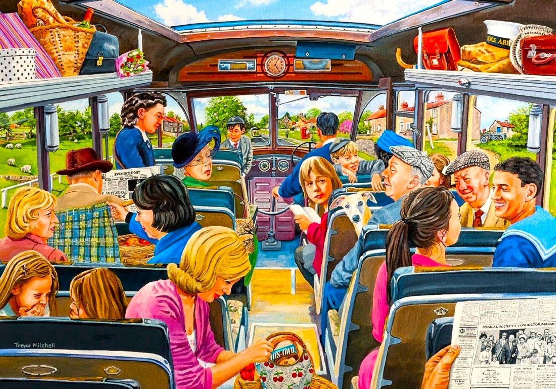 Solve Passengers on a Bus jigsaw puzzle online with 600 pieces