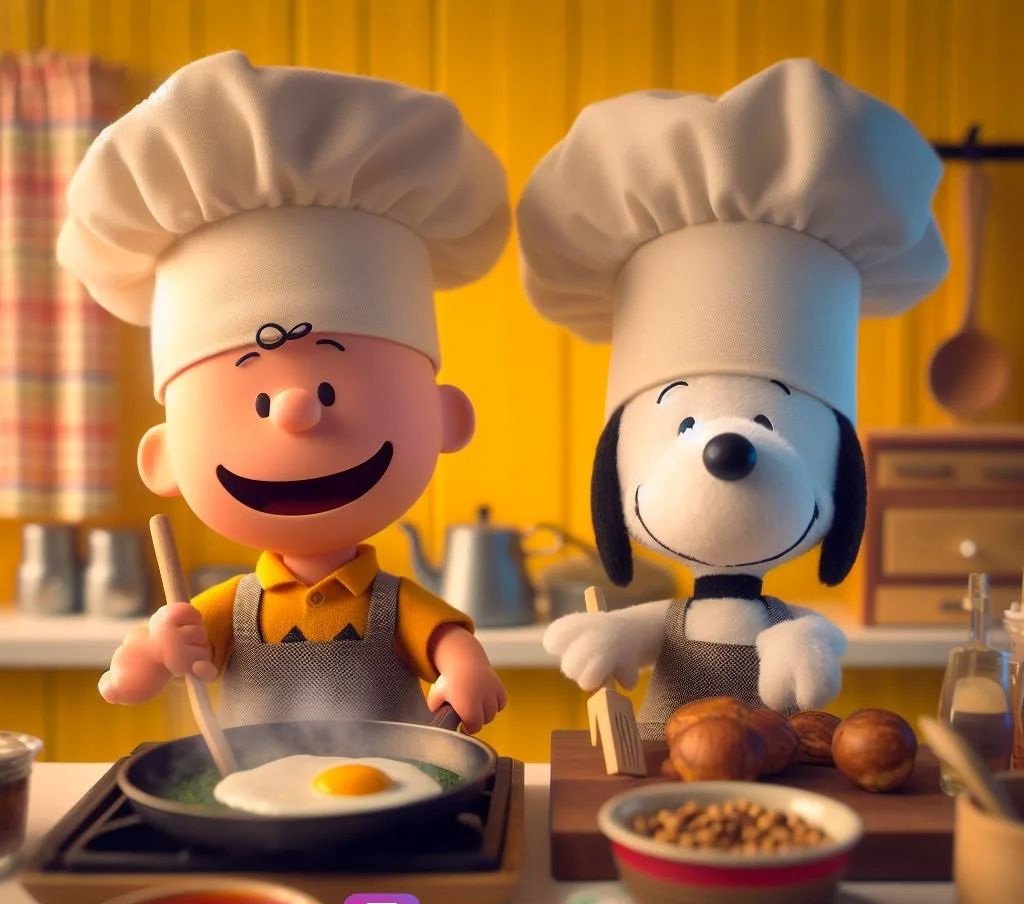 Solve Snoopy Chef jigsaw puzzle online with 72 pieces