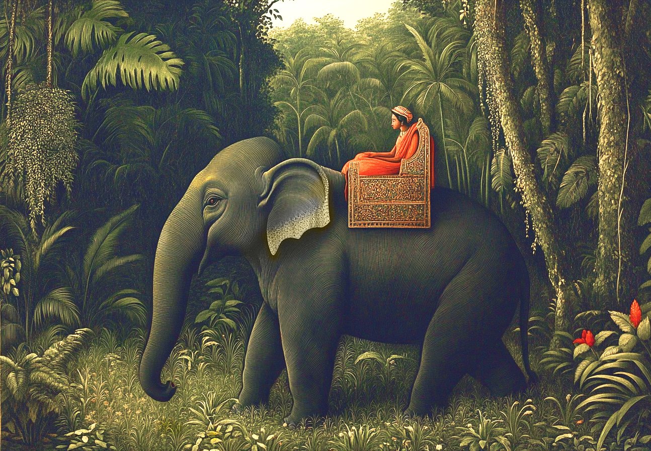 Solve Jungle Ride jigsaw puzzle online with 54 pieces