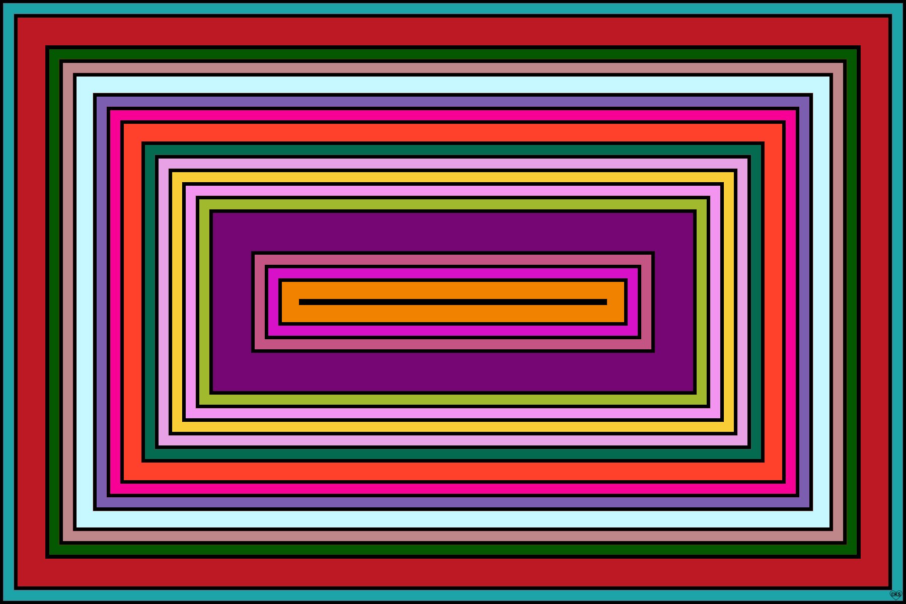 Solve Concentric Rectangles!! ~ M jigsaw puzzle online with 96 pieces