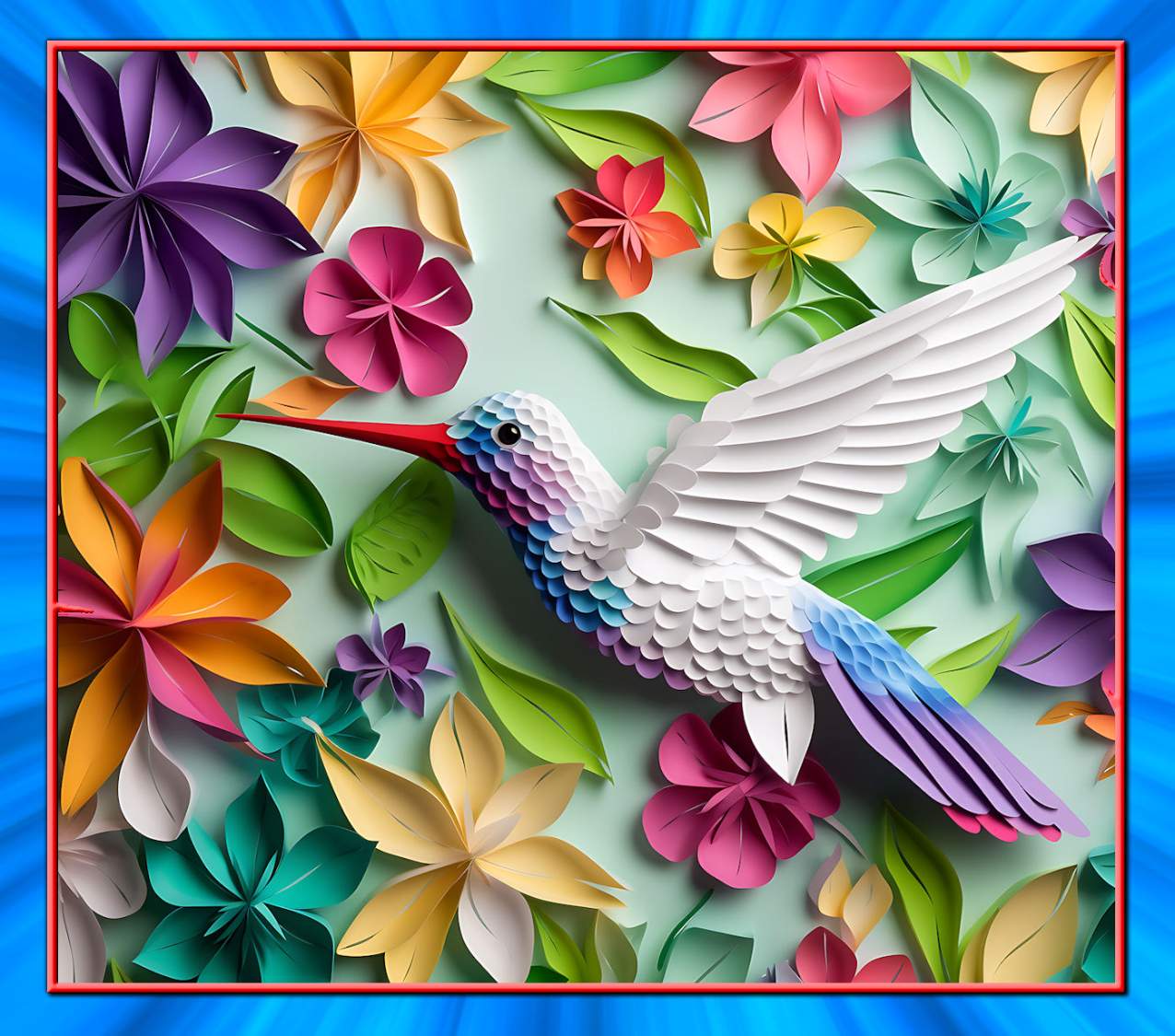 Solve 3D Hummingbird 2 jigsaw puzzle online with 72 pieces