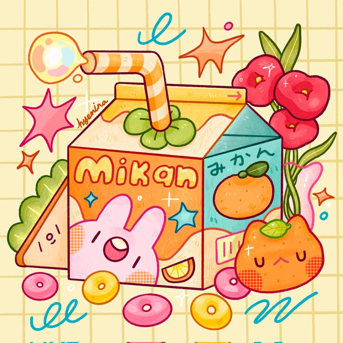 Solve "Tangerine milk" by Hyemina jigsaw puzzle online with 342 pieces