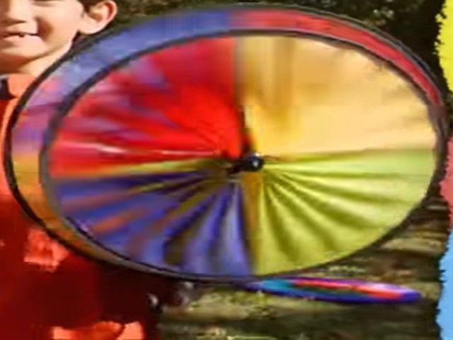 Solve rainbow wind spinner jigsaw puzzle online with 12 pieces