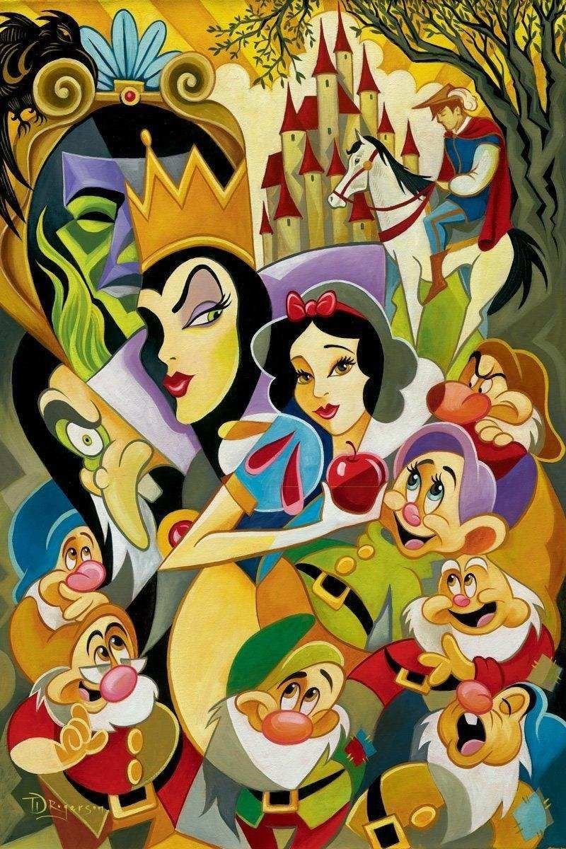 Solve Snow White jigsaw puzzle online with 96 pieces
