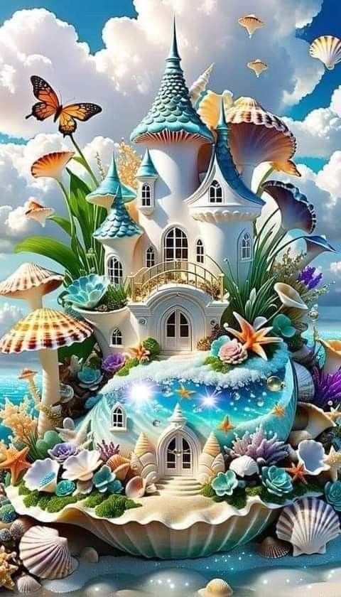 Solve Fantasy Scene - AI art jigsaw puzzle online with 45 pieces
