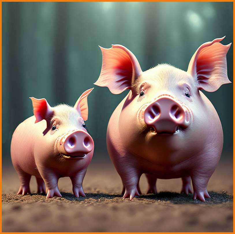 Solve Piggies jigsaw puzzle online with 25 pieces