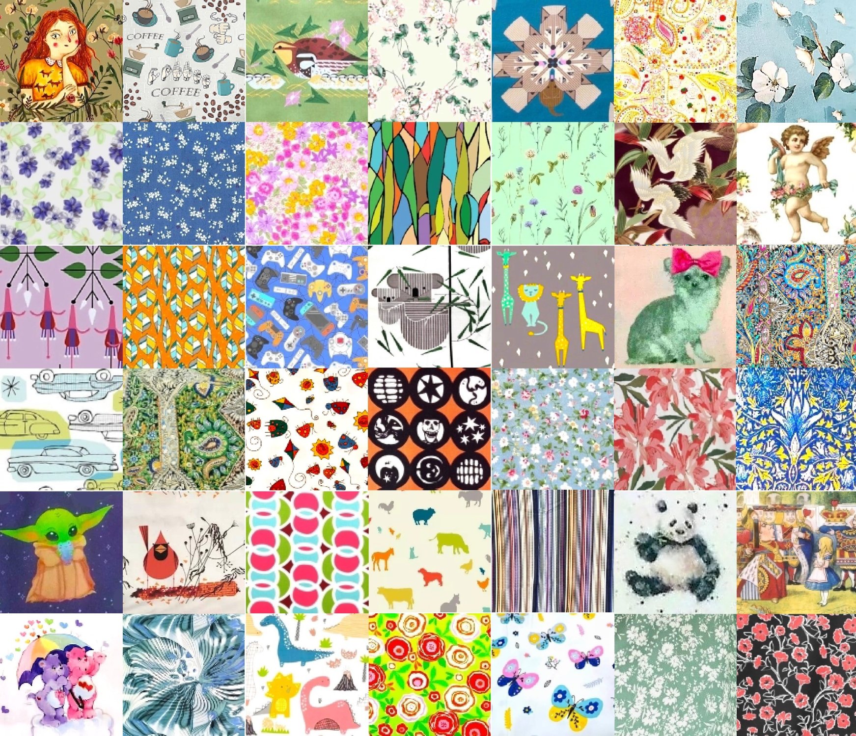 Solve PATCHWORK POPLIN 14 jigsaw puzzle online with 378 pieces