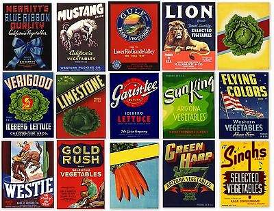 Jigsaw Puzzle | Vintage vegetable crate labels from the 1940s | 30 ...