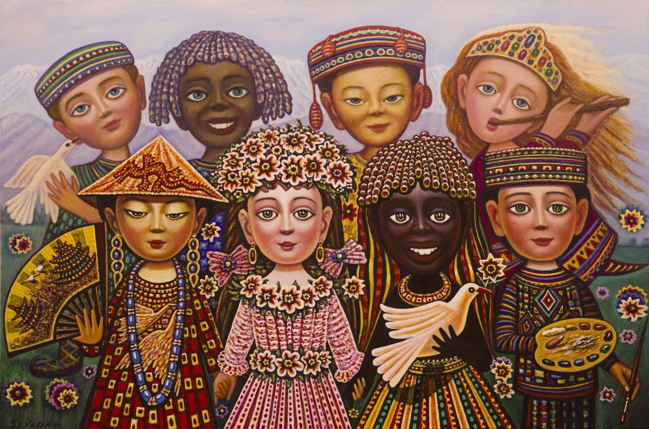 Solve Sevada Gregoryan Artwork - 'Peace' jigsaw puzzle online with 198 ...