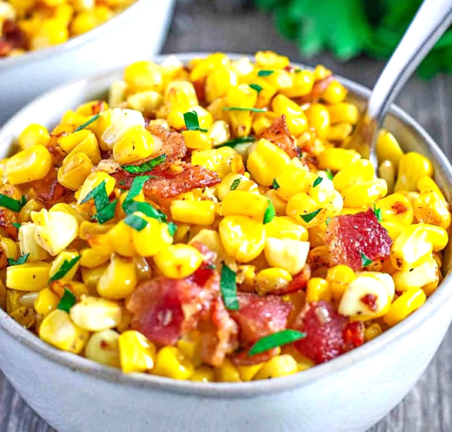 Solve Fresh Corn and Bacon Side Dish jigsaw puzzle online with 156 pieces