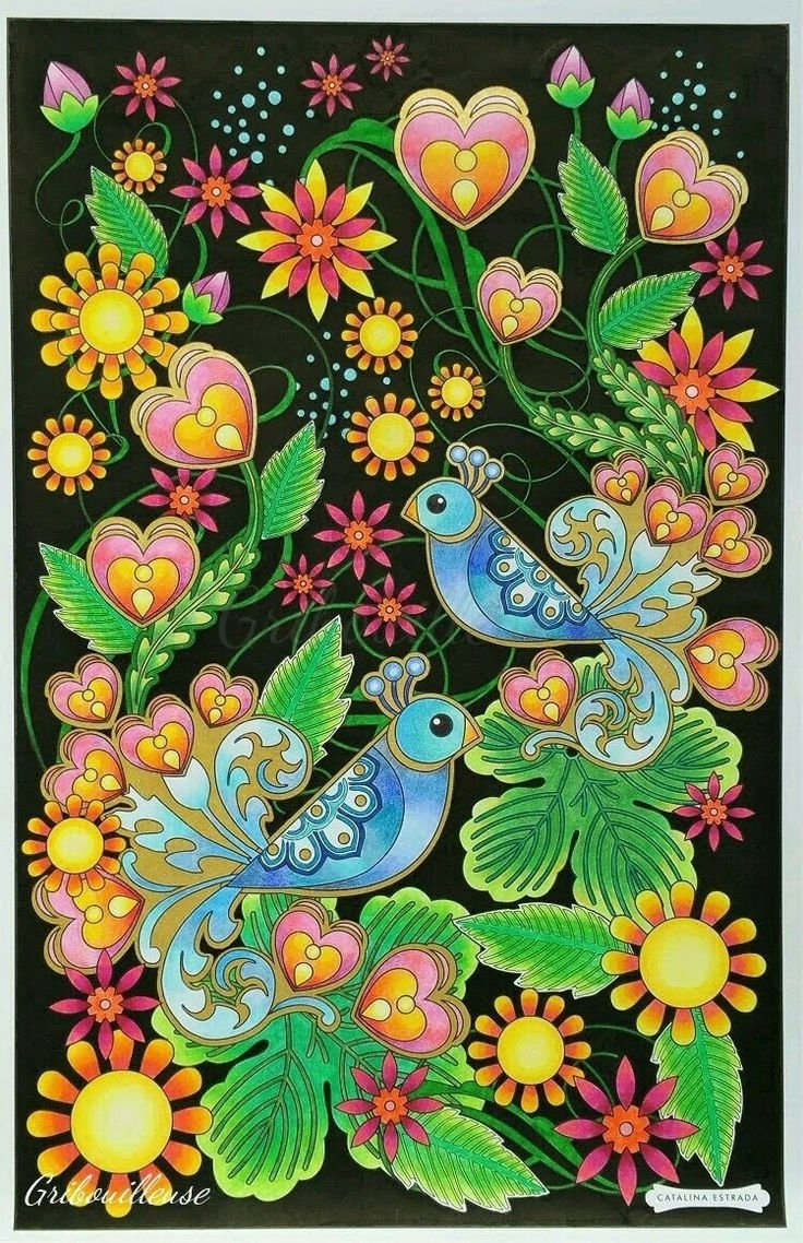 Solve Lovebirds jigsaw puzzle online with 126 pieces