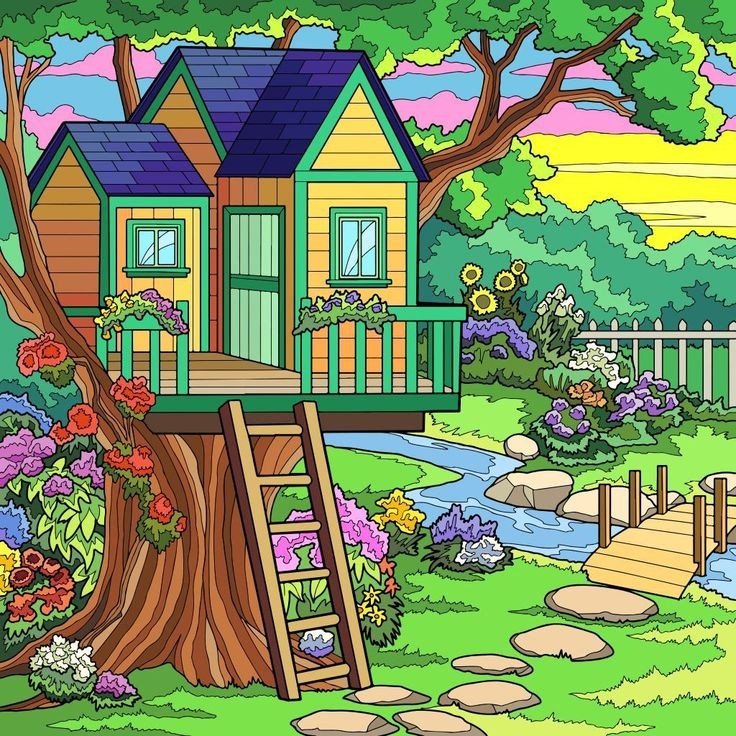Solve TREE HOUSE jigsaw puzzle online with 64 pieces