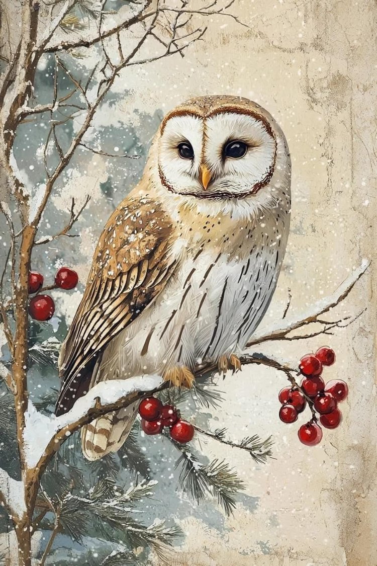 Solve Seasonal - Winter Bird - Barn Owl (Resize: 12 - 352 Pieces ...