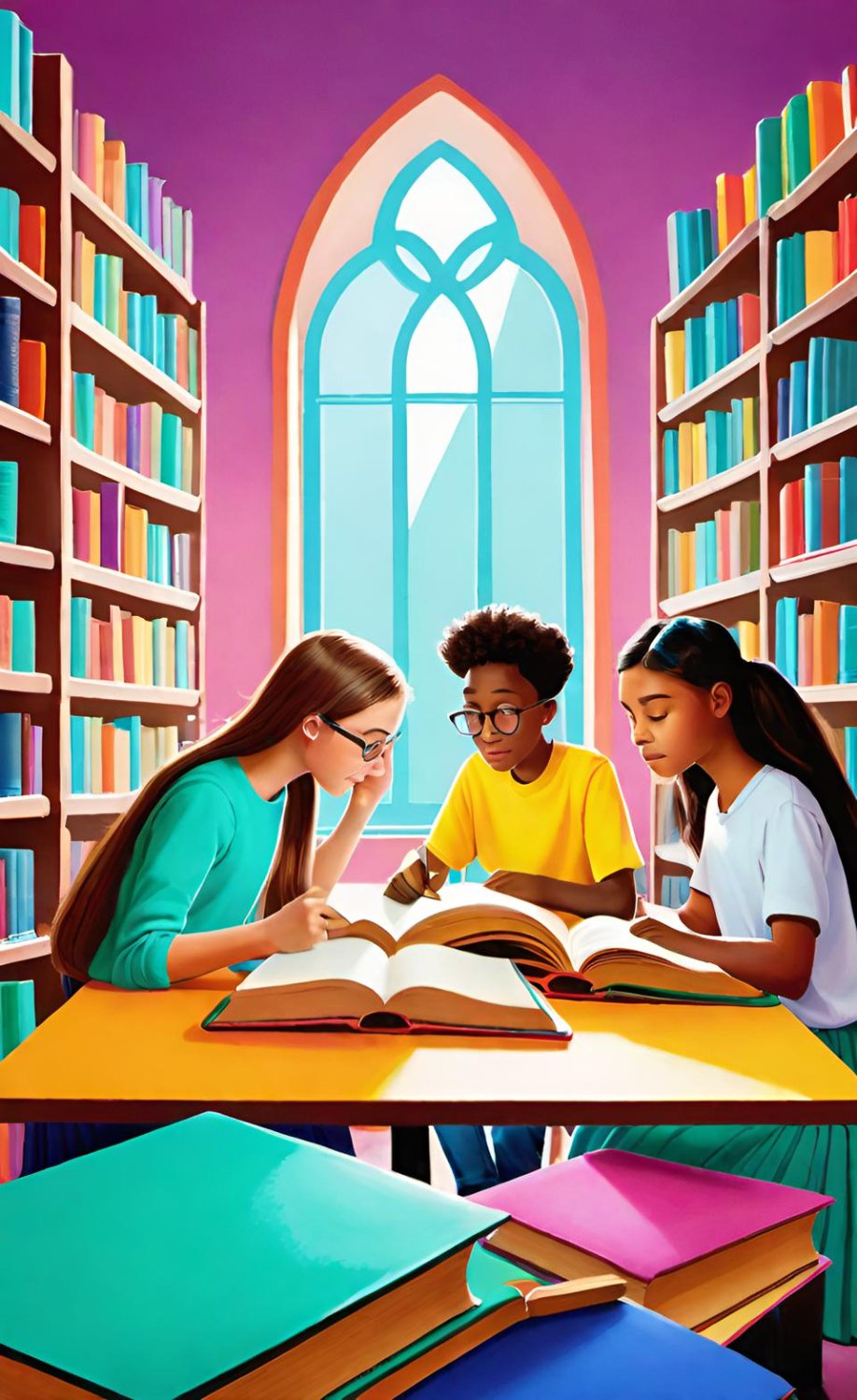 Solve So much to read and learn jigsaw puzzle online with 54 pieces