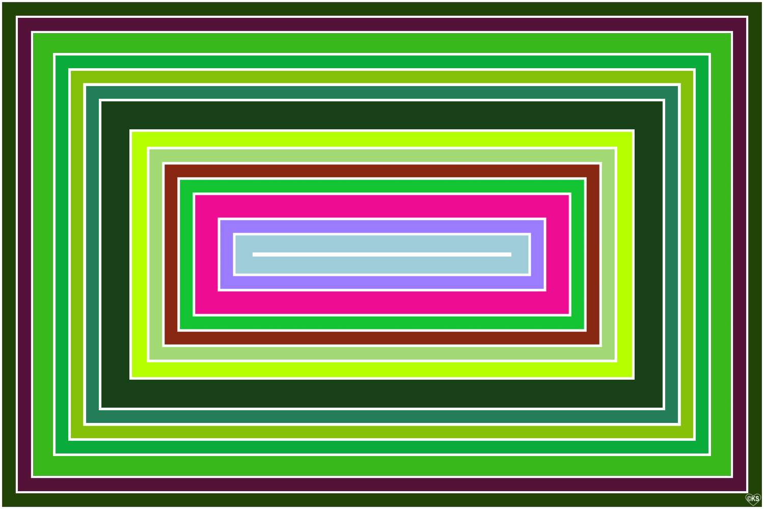 Solve Concentric Rectangles!! ~ M jigsaw puzzle online with 96 pieces