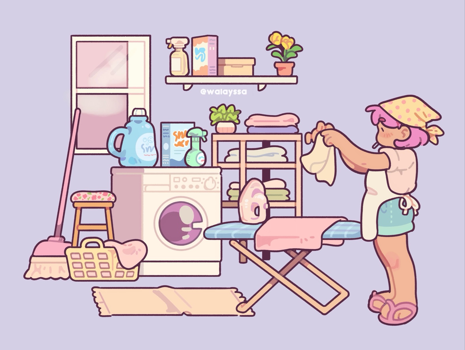 Solve Laundry Day jigsaw puzzle online with 252 pieces