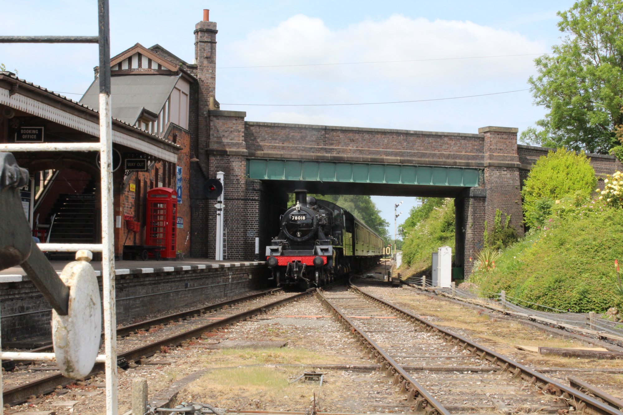 Solve BR Standard Class 2MT 2-6-0 78018 arriving at Quorn and Woodhouse ...