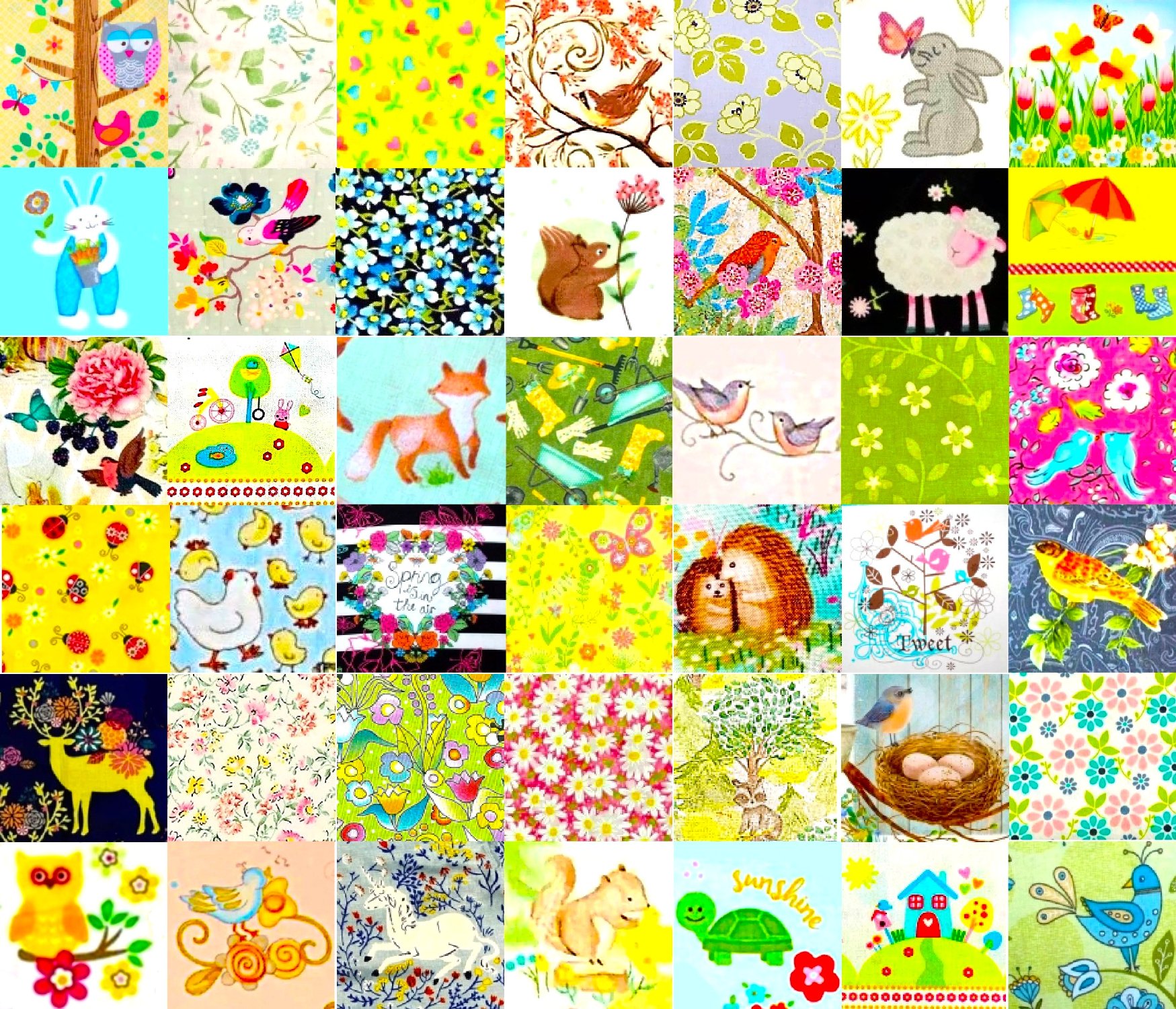 Solve PATCHWORK SPRING jigsaw puzzle online with 255 pieces