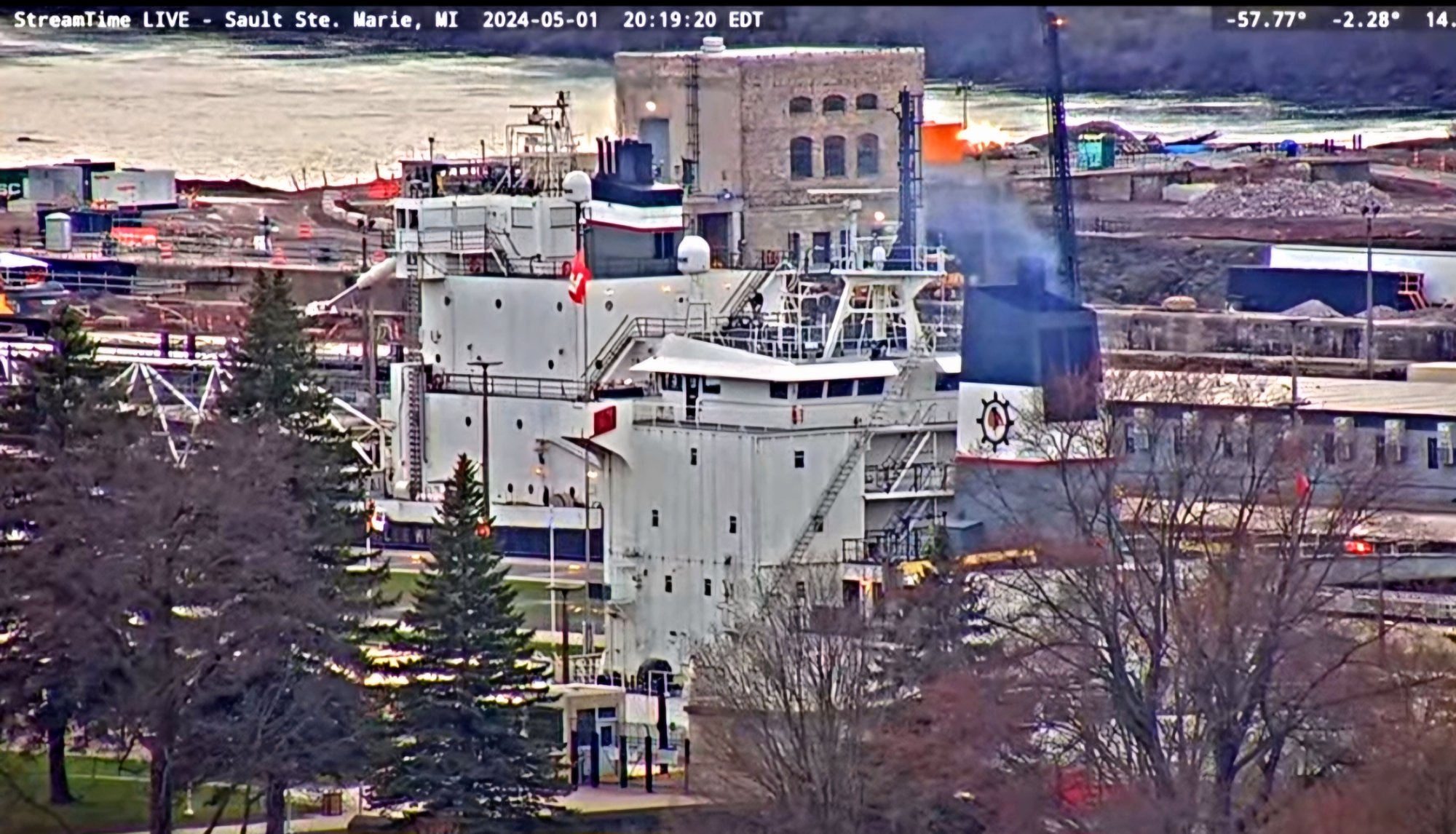 Solve Two in the Soo Locks jigsaw puzzle online with 84 pieces