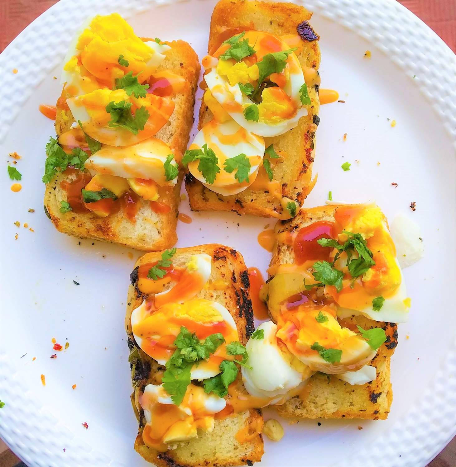 Puzzle | 144 pièces | Open Egg Sandwiches on Focaccia Bread | Jigidi