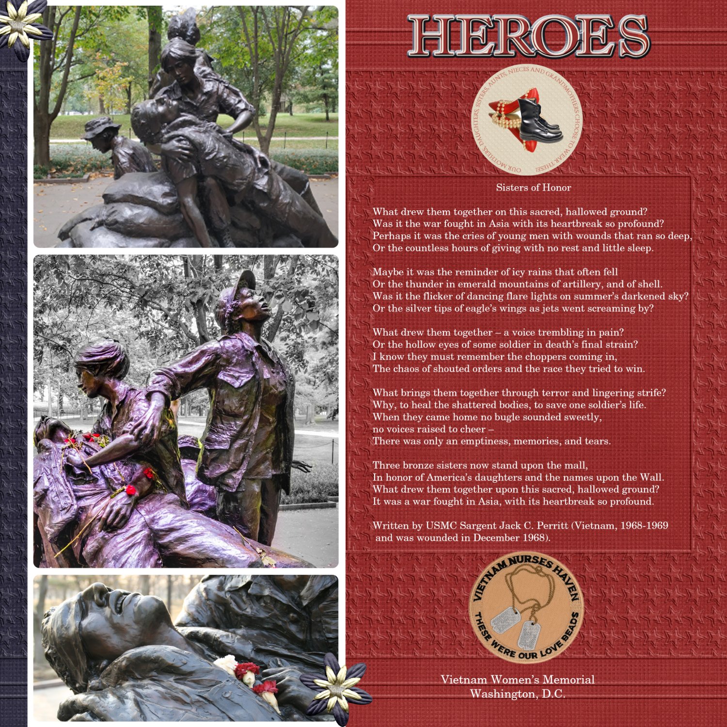 Solve Vietnam Women's Memorial, Washington DC jigsaw puzzle online with ...