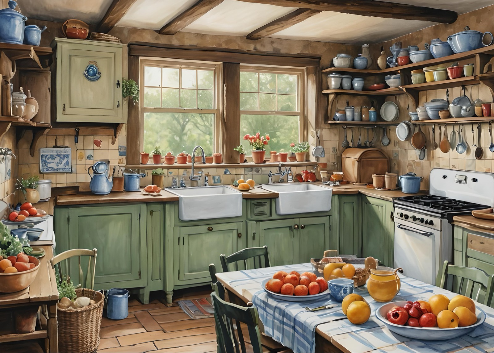 Solve Kitchen jigsaw puzzle online with 352 pieces