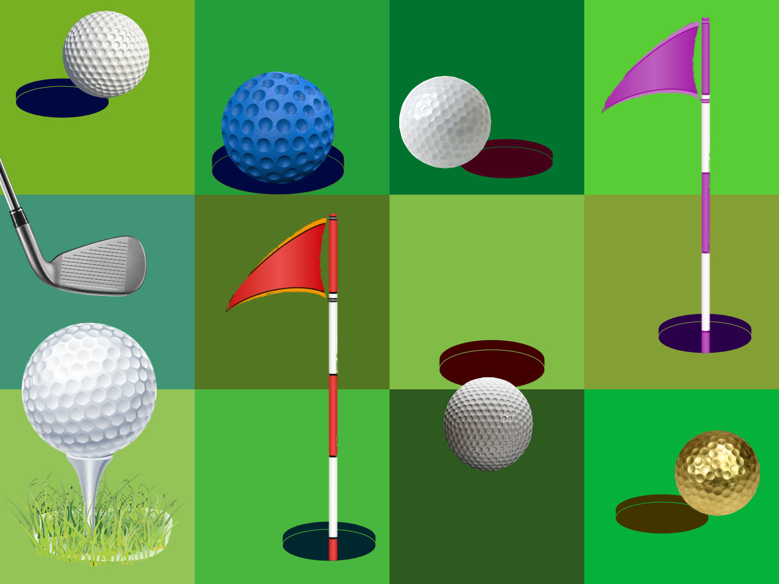Solve Holes in Greens jigsaw puzzle online with 192 pieces