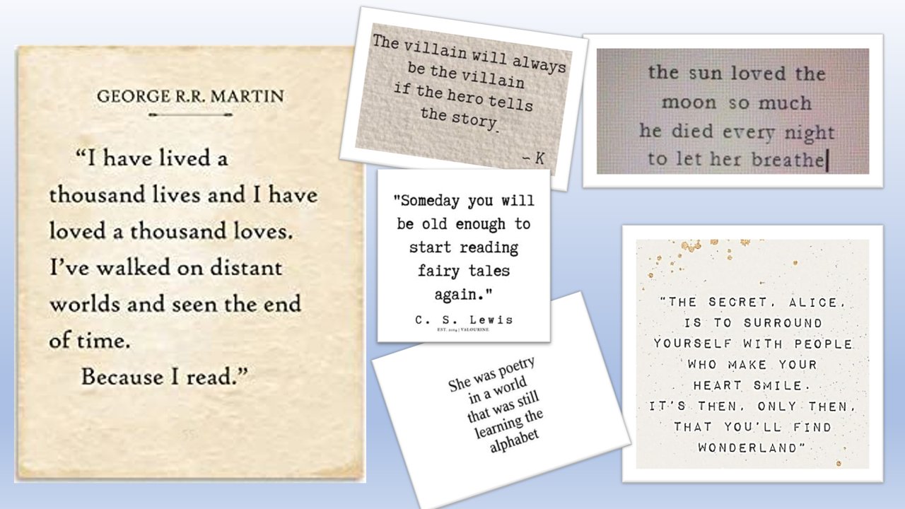 Solve Because I read... jigsaw puzzle online with 15 pieces