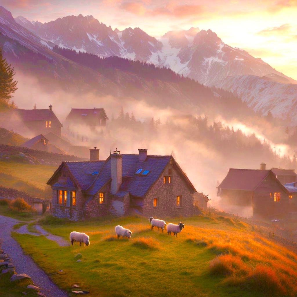 Solve Highland mists (Resize 6 - 306) jigsaw puzzle online with 196 pieces